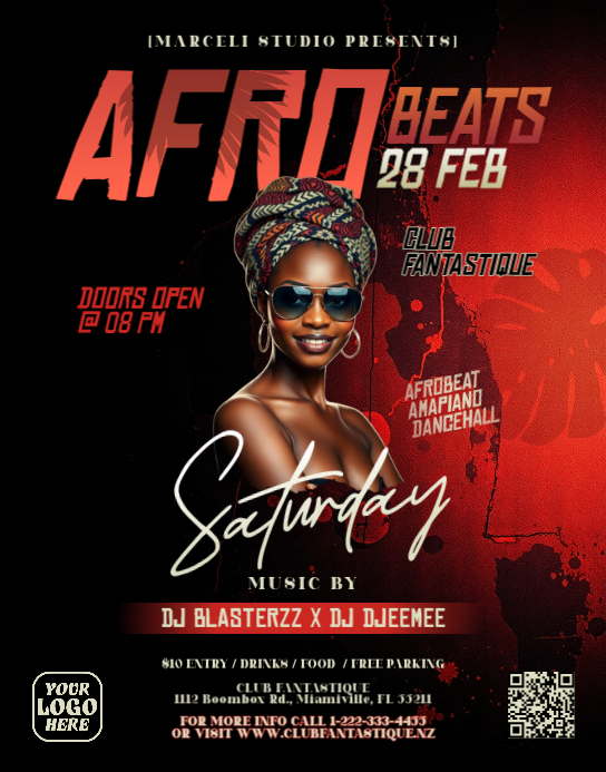 Afrobeats Poster/wallboard Template | PosterMyWall