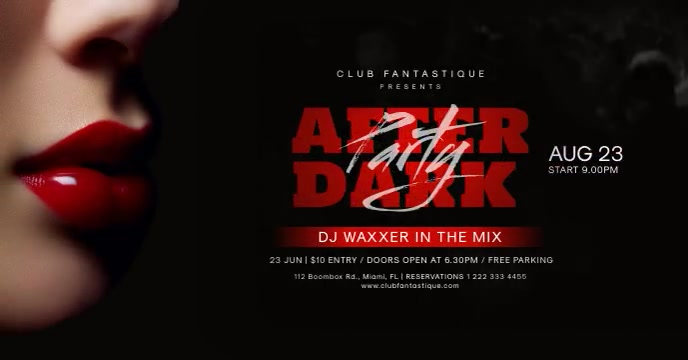After Dark Party Facebook Template | PosterMyWall