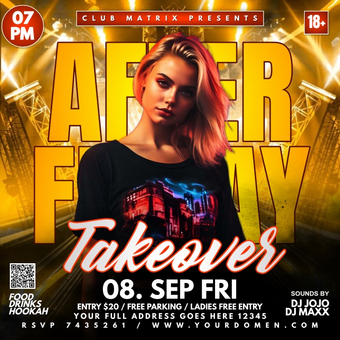 Copy of After Friday Takeover | PosterMyWall