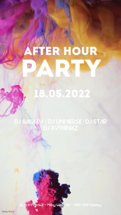 Copy of After Hour Party Template Video story ad | PosterMyWall