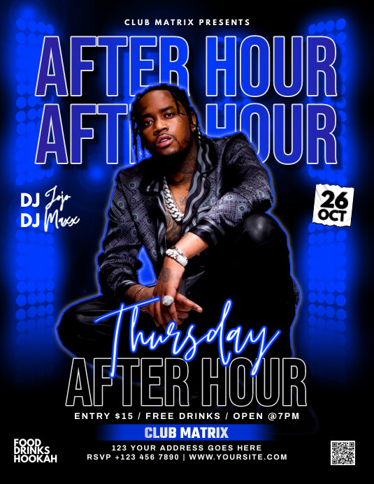 After hour Thursday Template | PosterMyWall