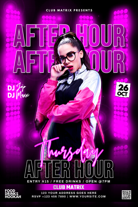 Plantilla de After hour Thursday | PosterMyWall