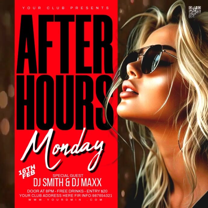 After hours Monday Template | PosterMyWall