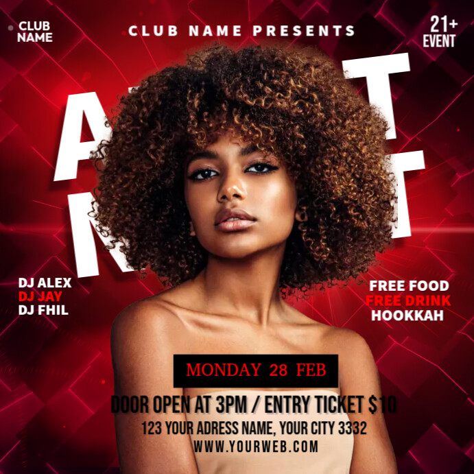 After Night Party Ads Template | PosterMyWall