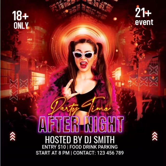 After Night Party Template | PosterMyWall