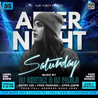 AFTER NIGHT SATURDAY Template | PosterMyWall
