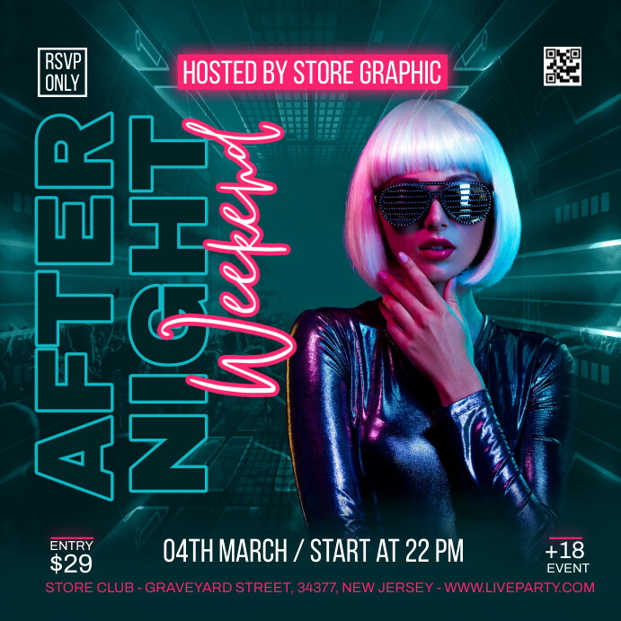 After Night Weekend Ads Template | PosterMyWall