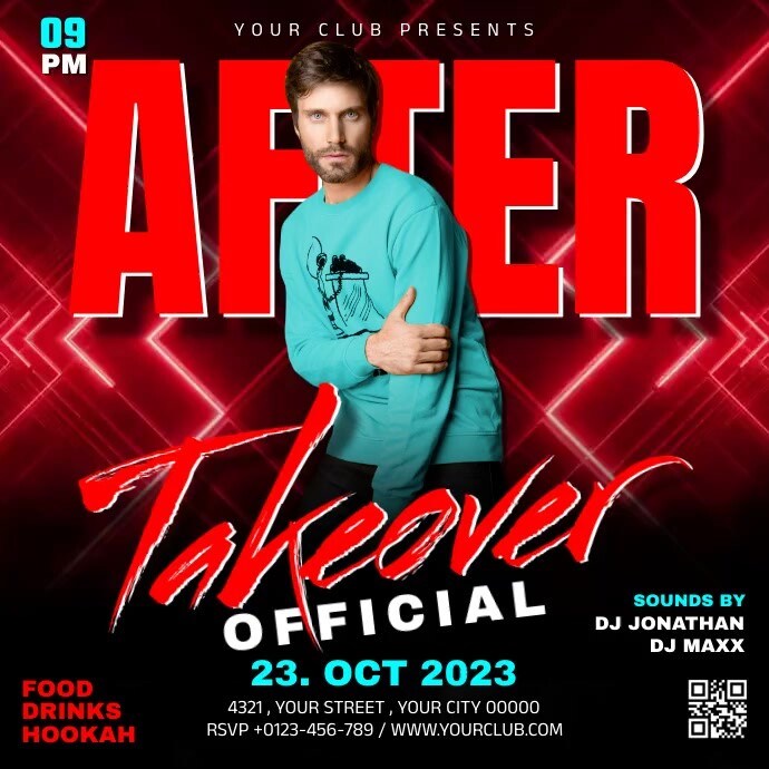 After Official Takeover Template | PosterMyWall