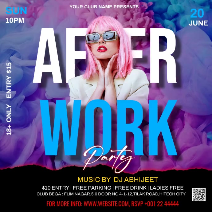 After Party flyer Template | PosterMyWall