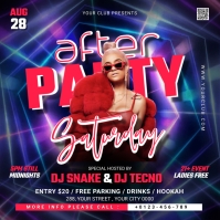 After Party Saturday Template | PosterMyWall