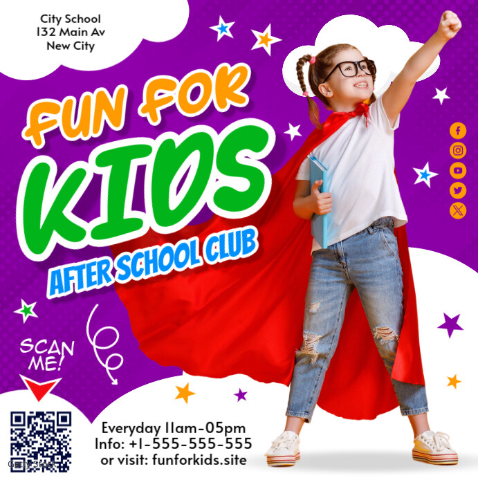 After School Activities Banner Template | PosterMyWall
