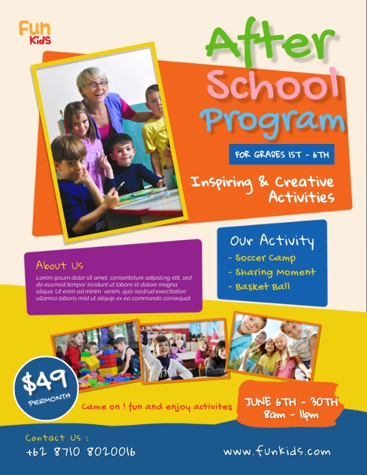 After School Flyer Template | PosterMyWall