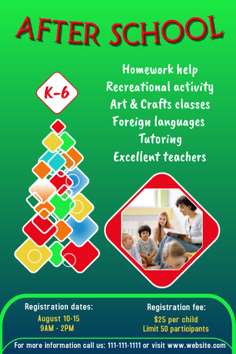 After School Poster Template | PosterMyWall