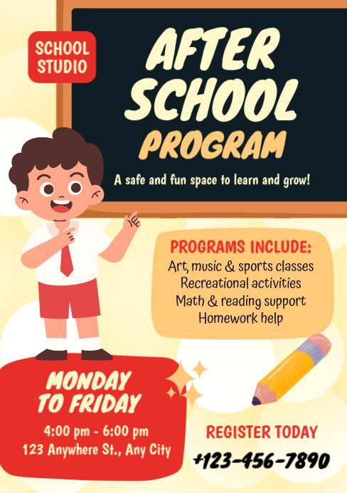 Copy of After School Program | PosterMyWall
