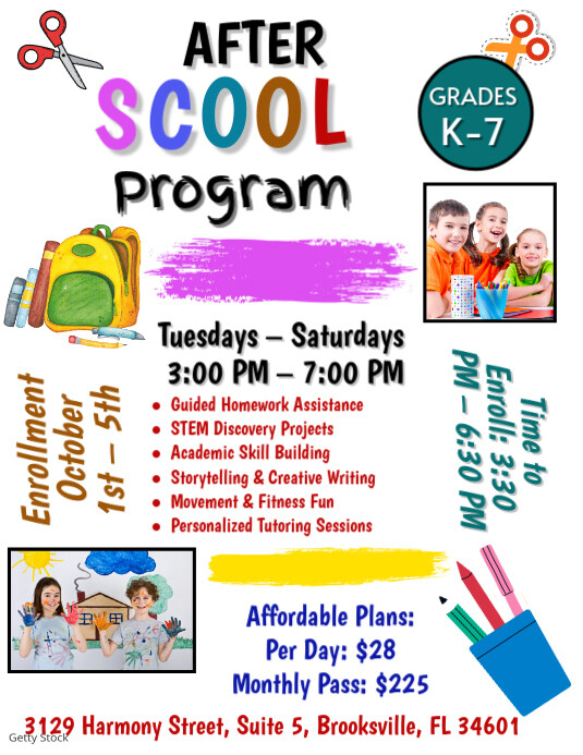 Copy of After School Program Flyer | PosterMyWall