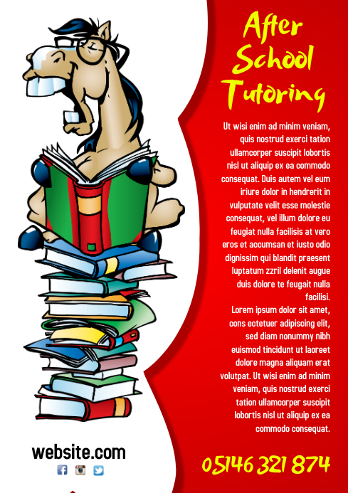 After School Tutoring Flyer Template | PosterMyWall