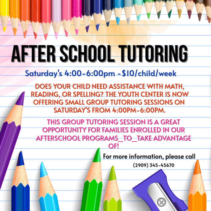 after school tutoring flyers Template | PosterMyWall