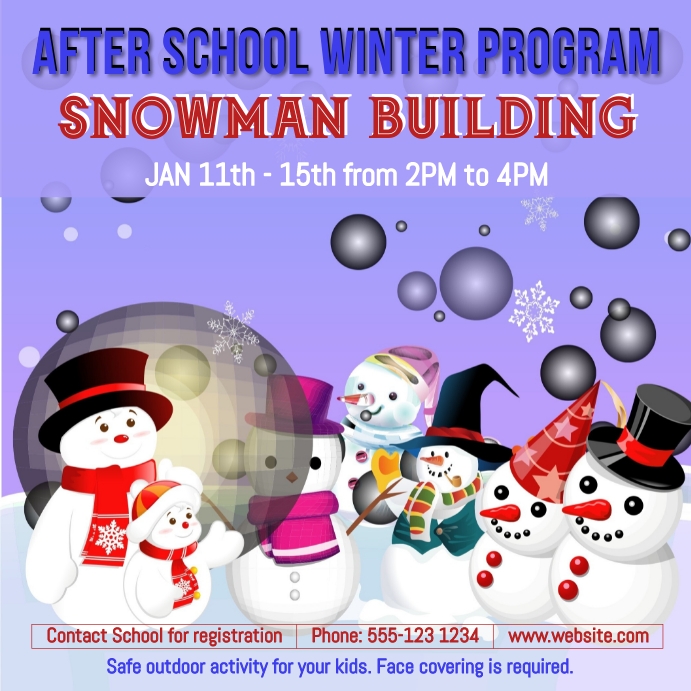 After school winter program Templat | PosterMyWall