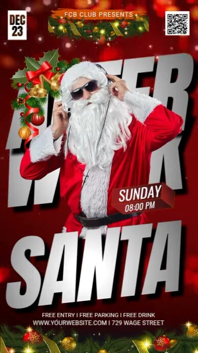 After Work Christmas Party Template | PosterMyWall