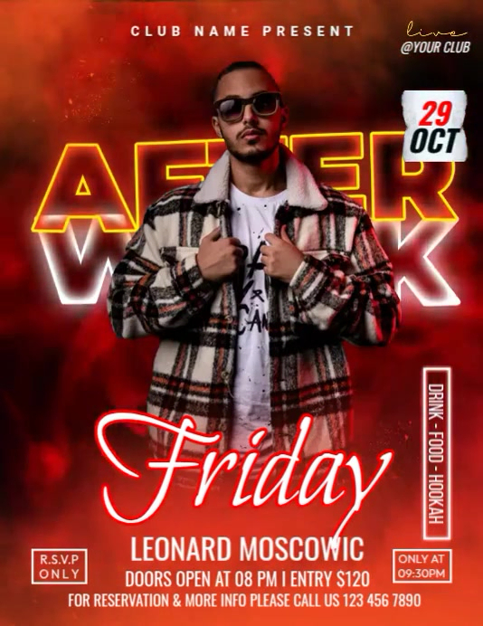 After Work Club Template | PosterMyWall