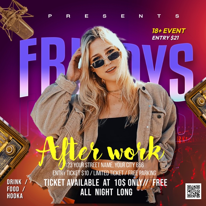 After Work Club Template | PosterMyWall
