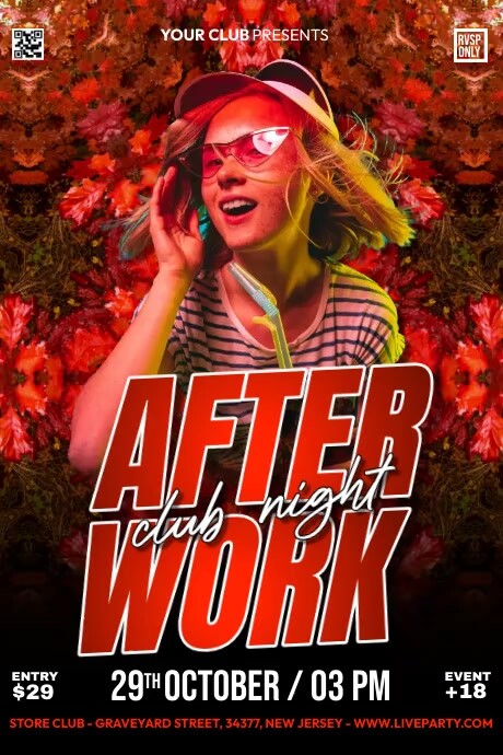 After Work Club Night Template | PosterMyWall