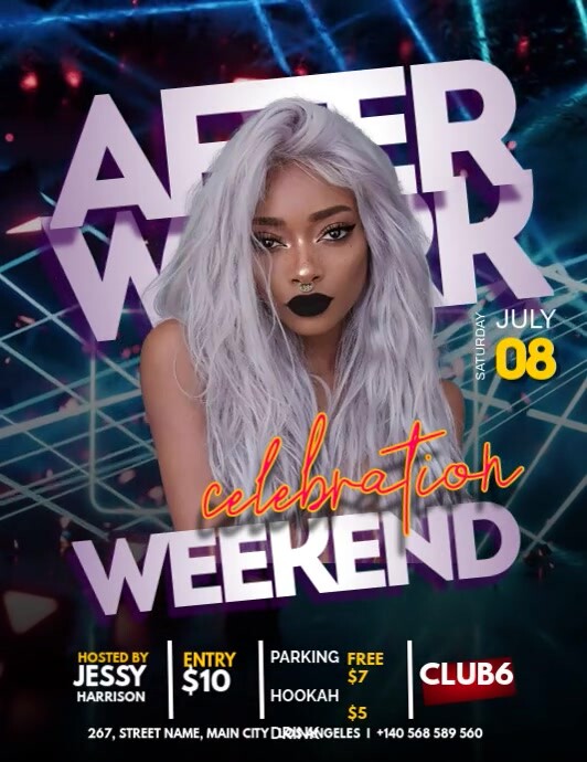 After Work Club Party Template | PosterMyWall