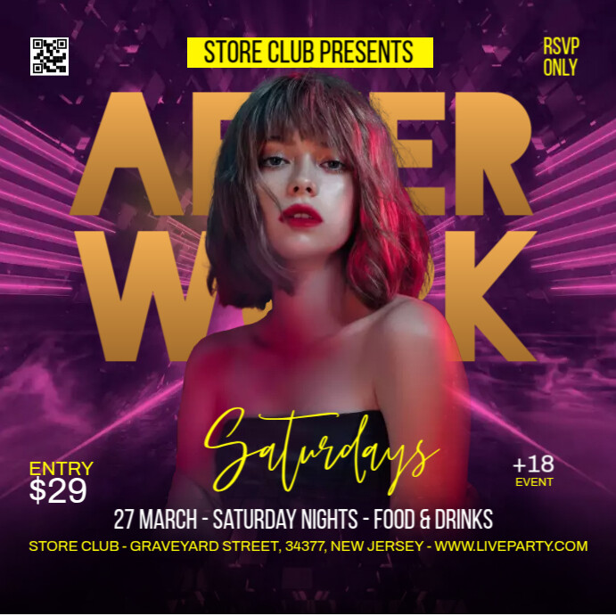Plantilla de After Work Club Party | PosterMyWall