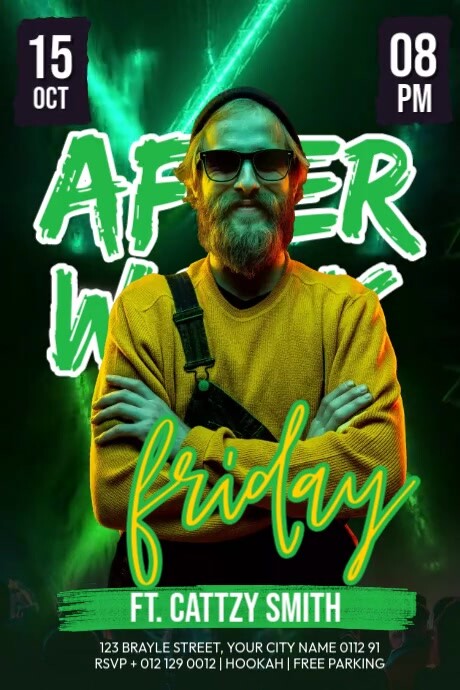 After Work Club Party Template | PosterMyWall