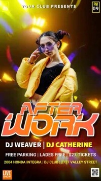 After Work Club Night Video Template | PosterMyWall