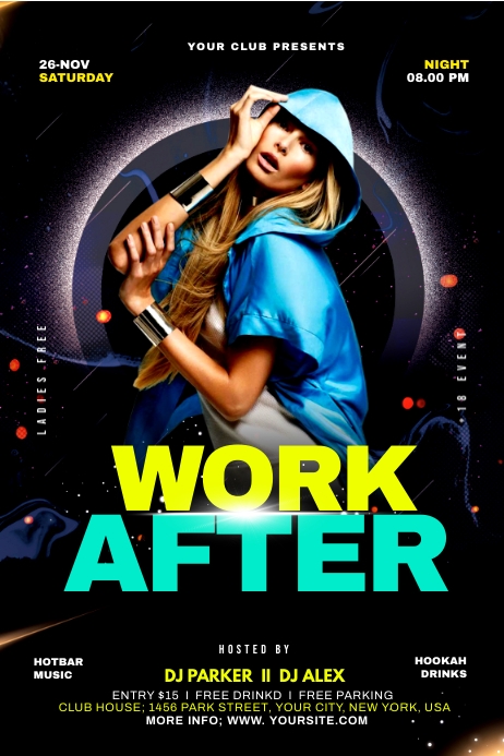 AFTER WORK Template | PosterMyWall