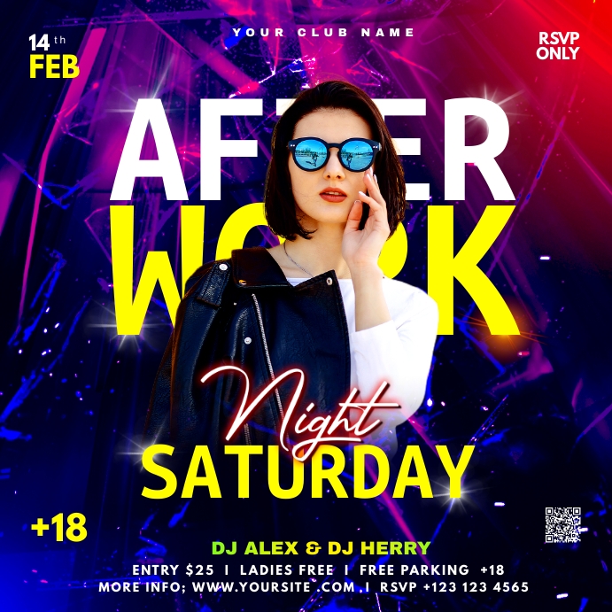 AFTER WORK Template | PosterMyWall