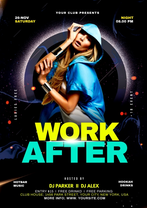 AFTER WORK Template | PosterMyWall