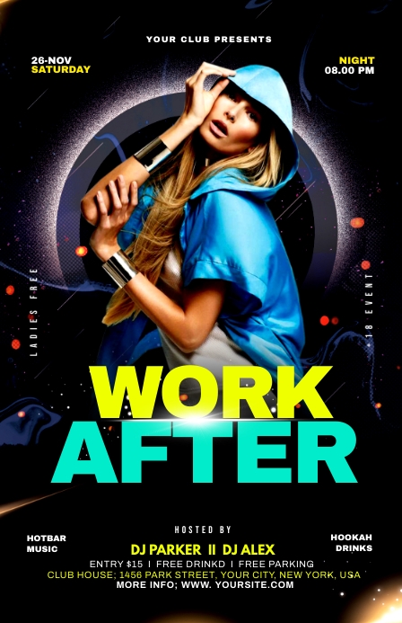 AFTER WORK Template | PosterMyWall