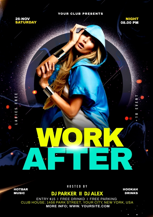 AFTER WORK Template | PosterMyWall