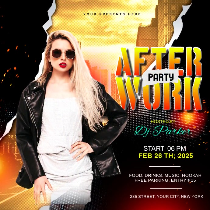 AFTER WORK Template | PosterMyWall