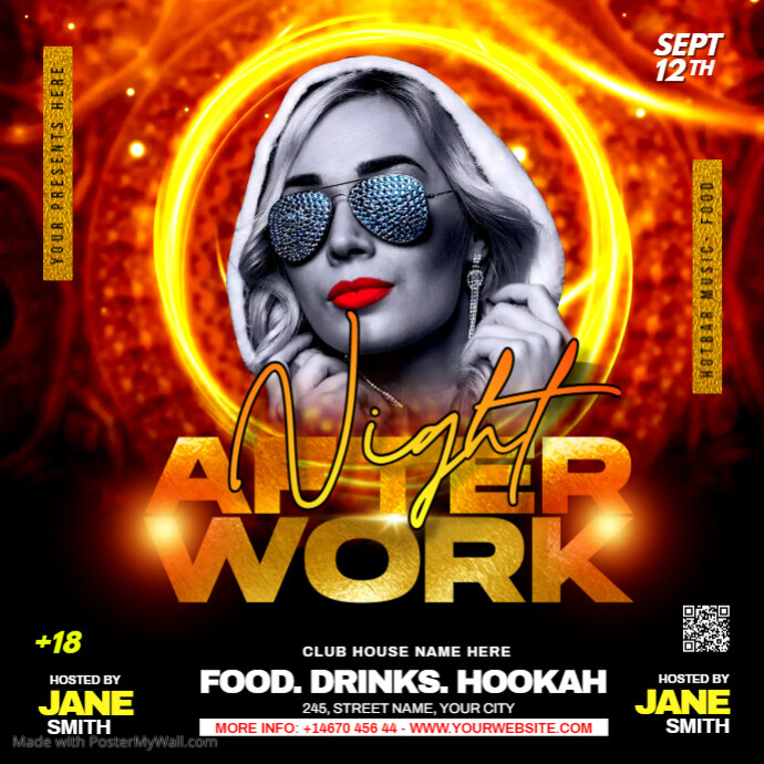 AFTER WORK Template | PosterMyWall