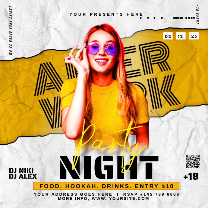 AFTER WORK Template | PosterMyWall