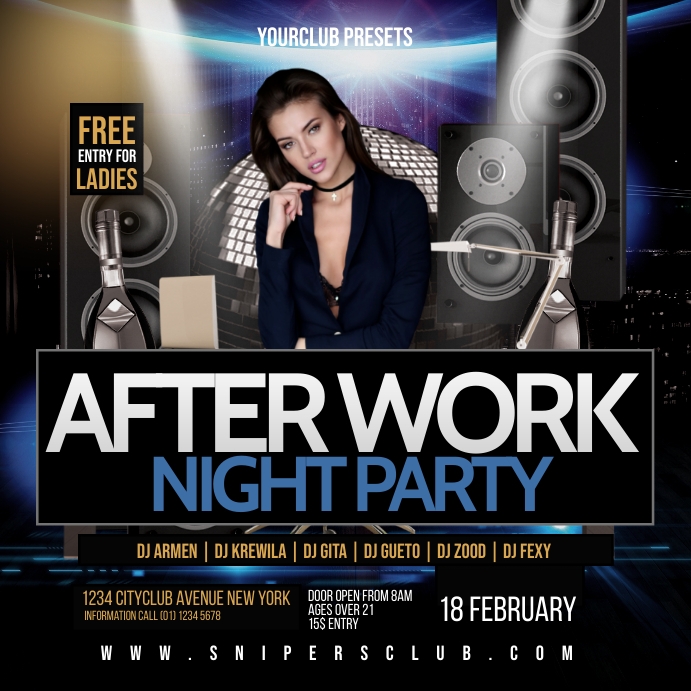 After Work Event Party Template | PosterMyWall