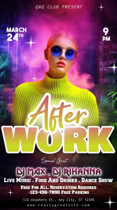 After Work Flyer Template | PosterMyWall
