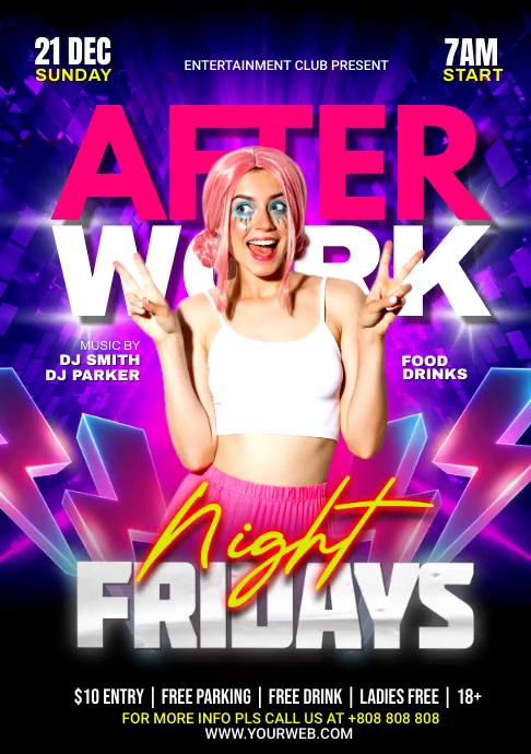 AFTER WORK FRIDAY Template | PosterMyWall