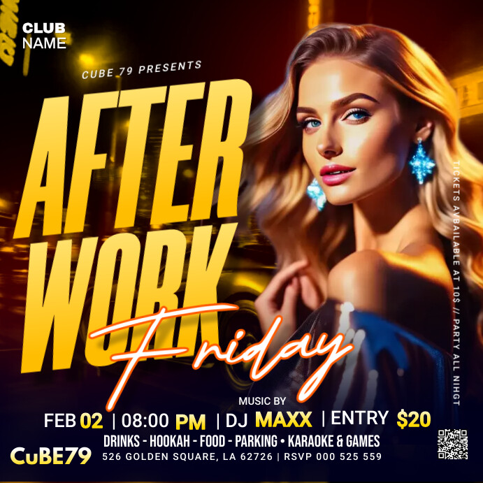 After work friday Template | PosterMyWall