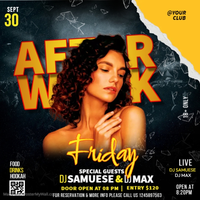 After Work Friday Template | PosterMyWall