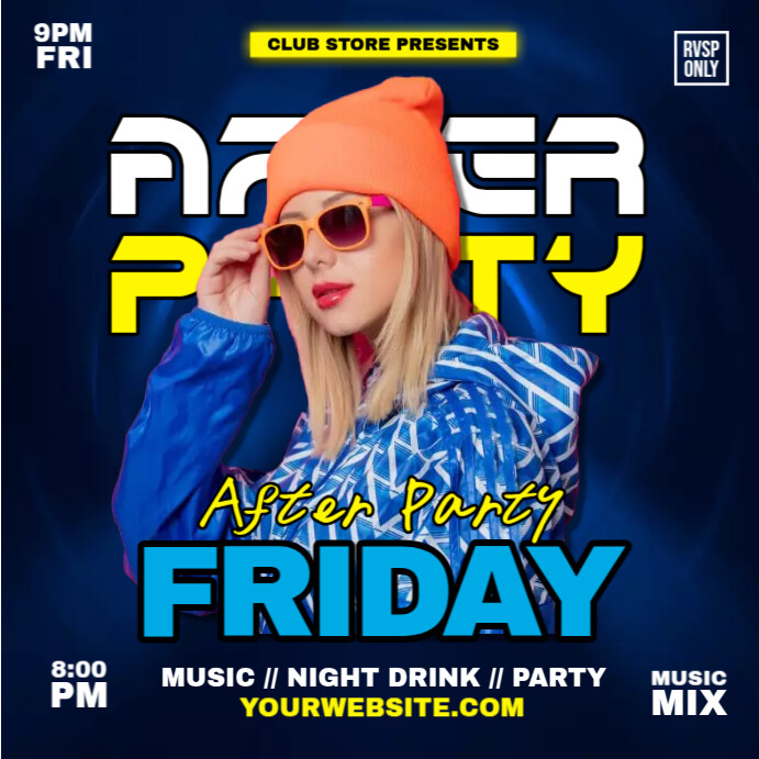 After Work Friday Night Template | PosterMyWall