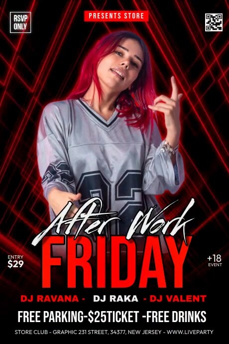 Plantilla de After Work Friday Night | PosterMyWall