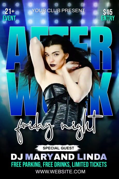 After Work Friday Night Template | PosterMyWall