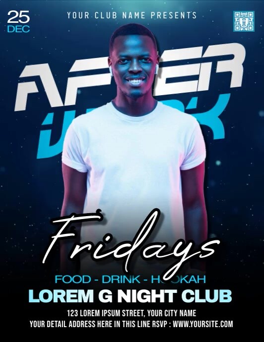 After Work Friday Party Template | PosterMyWall