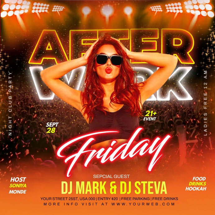 Copy of After Work Friday Party | PosterMyWall
