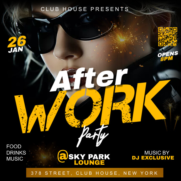 Plantilla de after work friday party | PosterMyWall