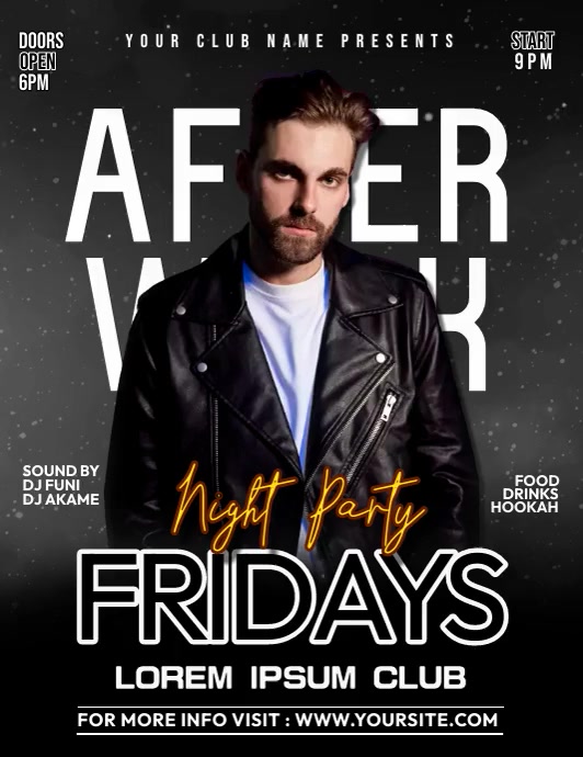 After Work Friday Party Template | PosterMyWall